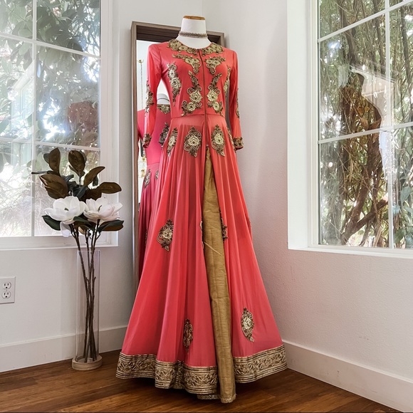 Dresses | Indian Pakistani Heavy Anarkali Dress | Poshmark